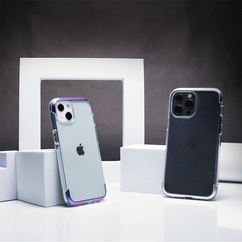 四角 鋁合金 材質 軍規 等級 防 摔 防 撞 雙料 結合 兼 具 金屬 防 撞 與 塑膠 防 滑